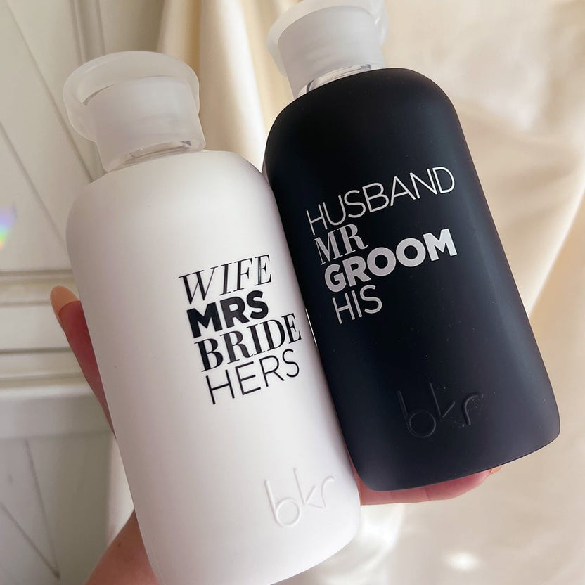 bkr® Your Glass Water Bottle Soulmate & Patented Lip Balm Water Bottle