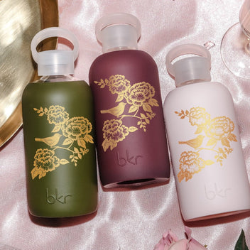 bkr® Your Glass Water Bottle Soulmate & Patented Lip Balm Water Bottle