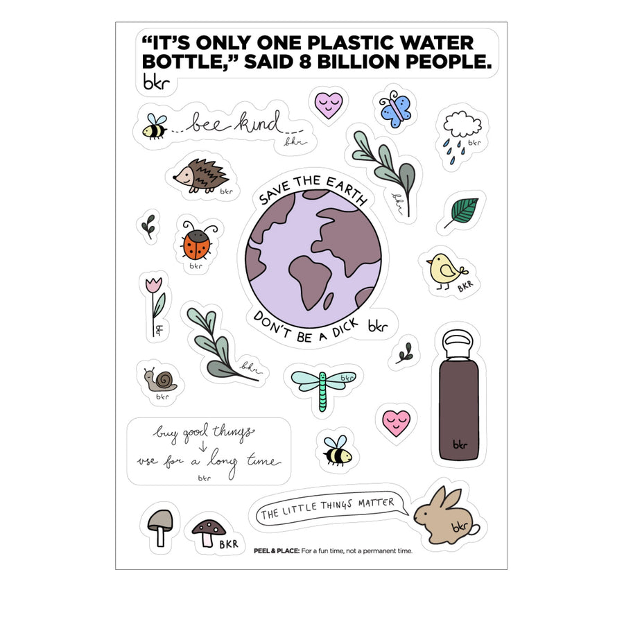 Cute Water Bottle Stickers | bkr