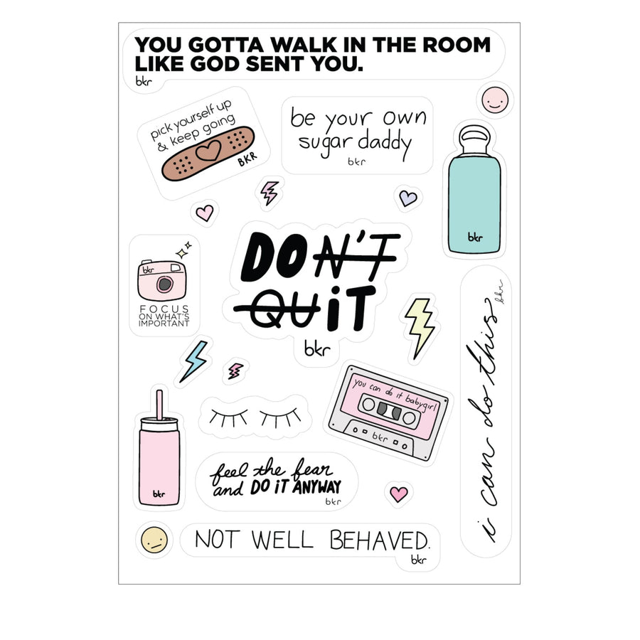 Cute Water Bottle Stickers | bkr